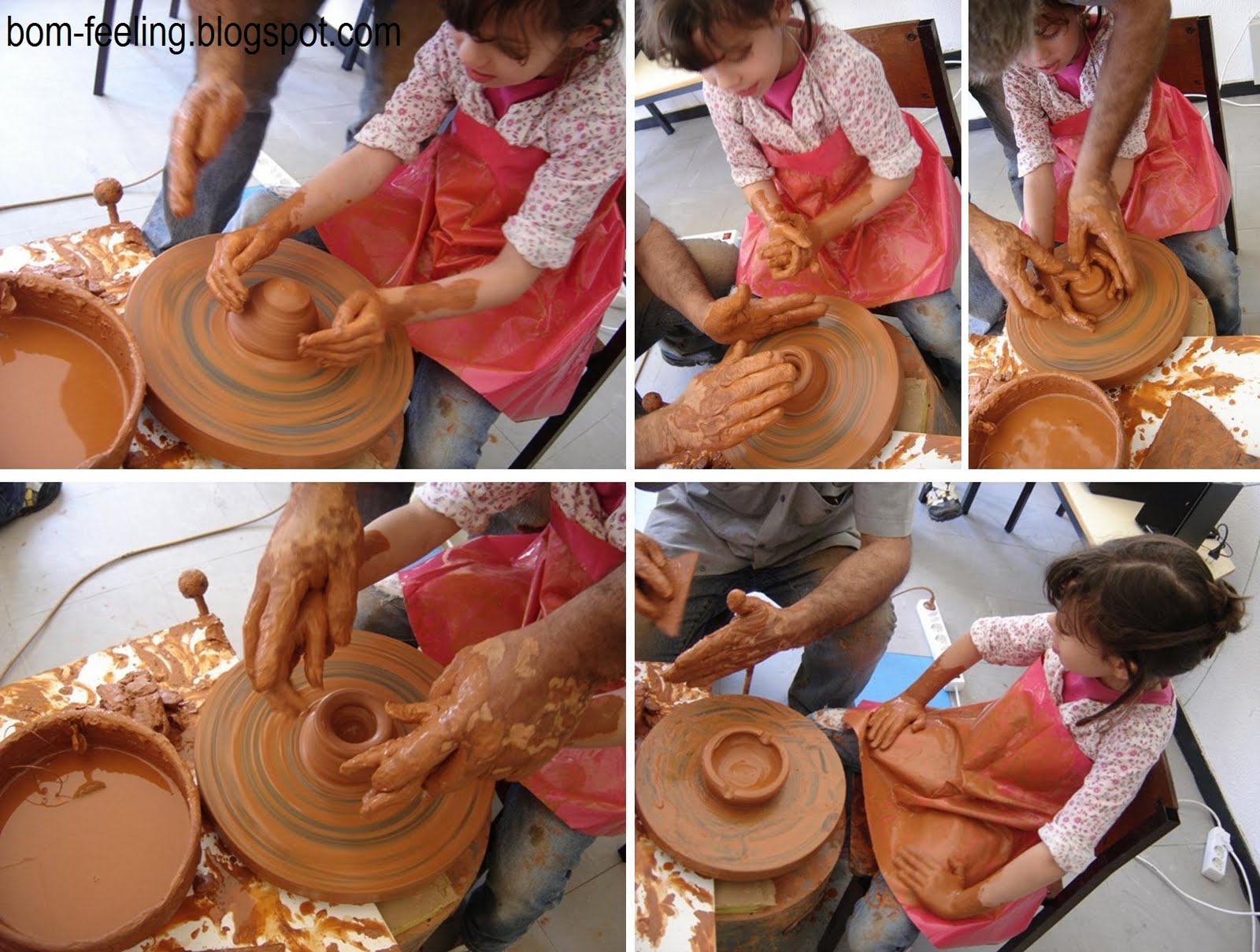 Bom feeling...: de mão no barro