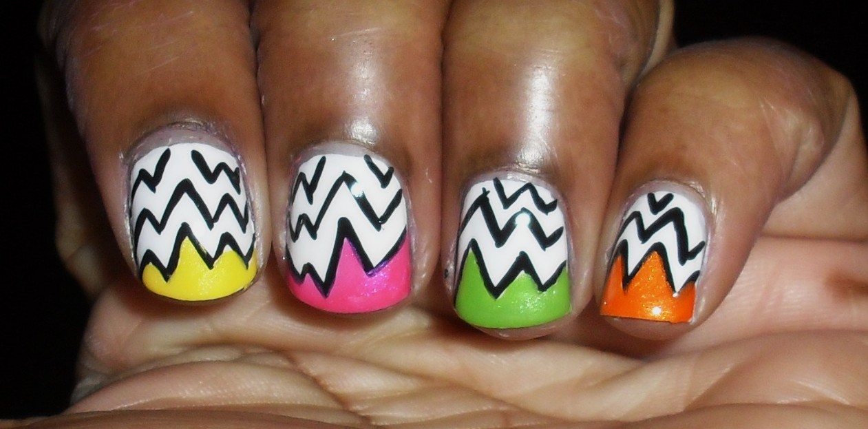 The Princess of Polish: The Princess of Polish ...Jagged Tips Nails REMIX