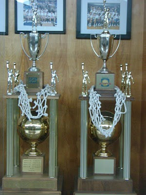 Mason County Royals Basketball: State championship trophies