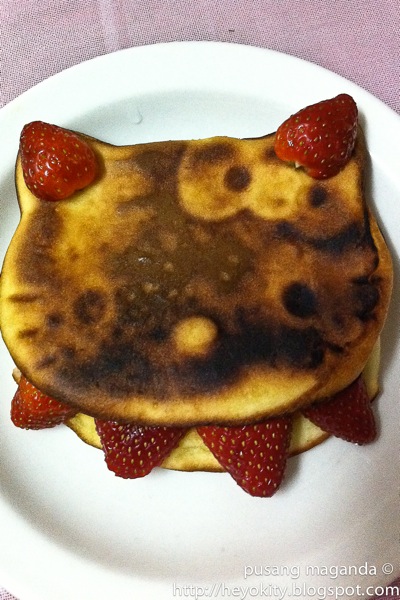 pusang maganda: hello kitty pancake