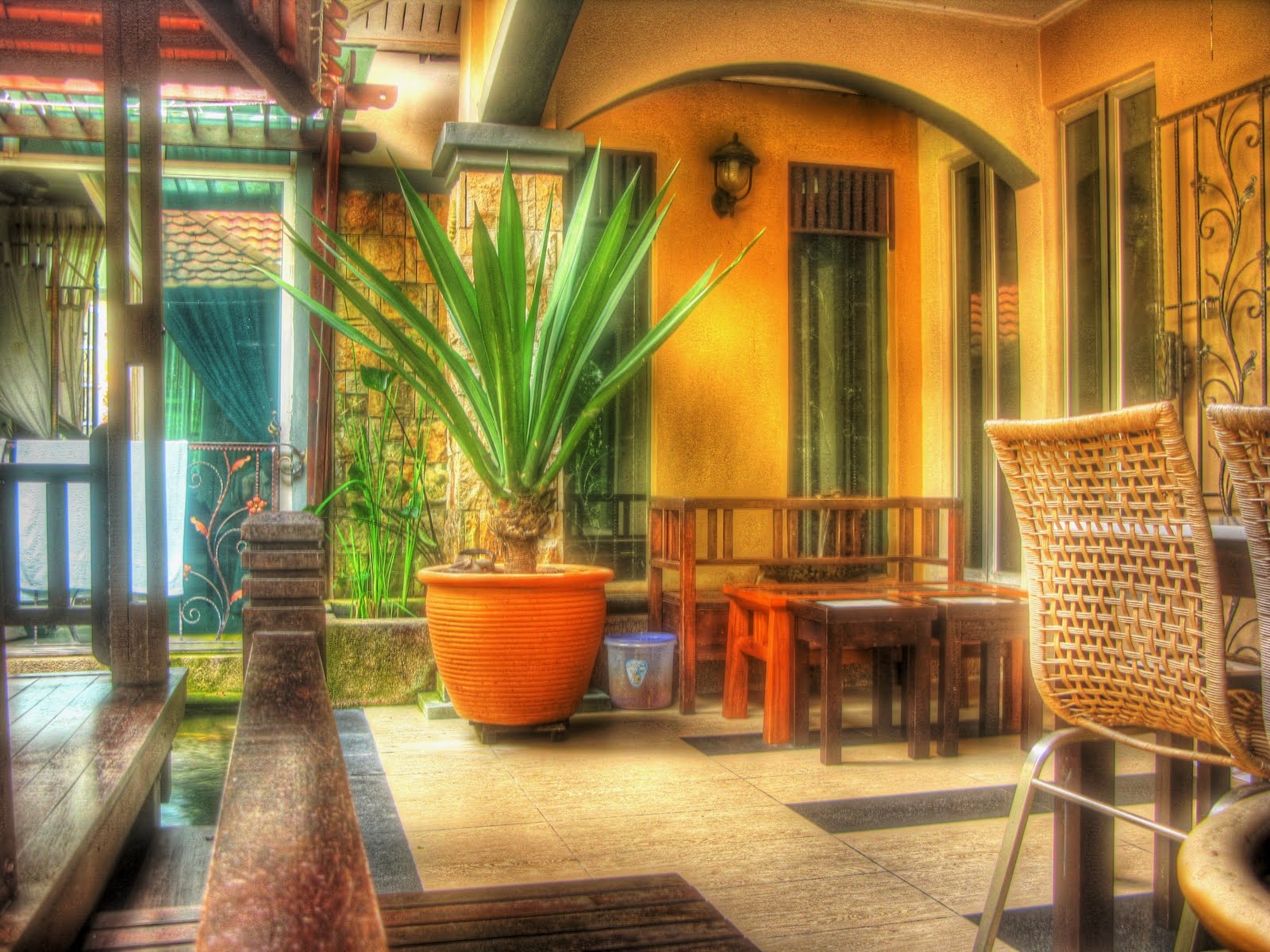 MANSAM DARKROOM: My Home Garden Terrace - HDR