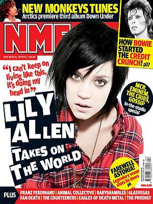 media blog: Front Cover of NME Magazine