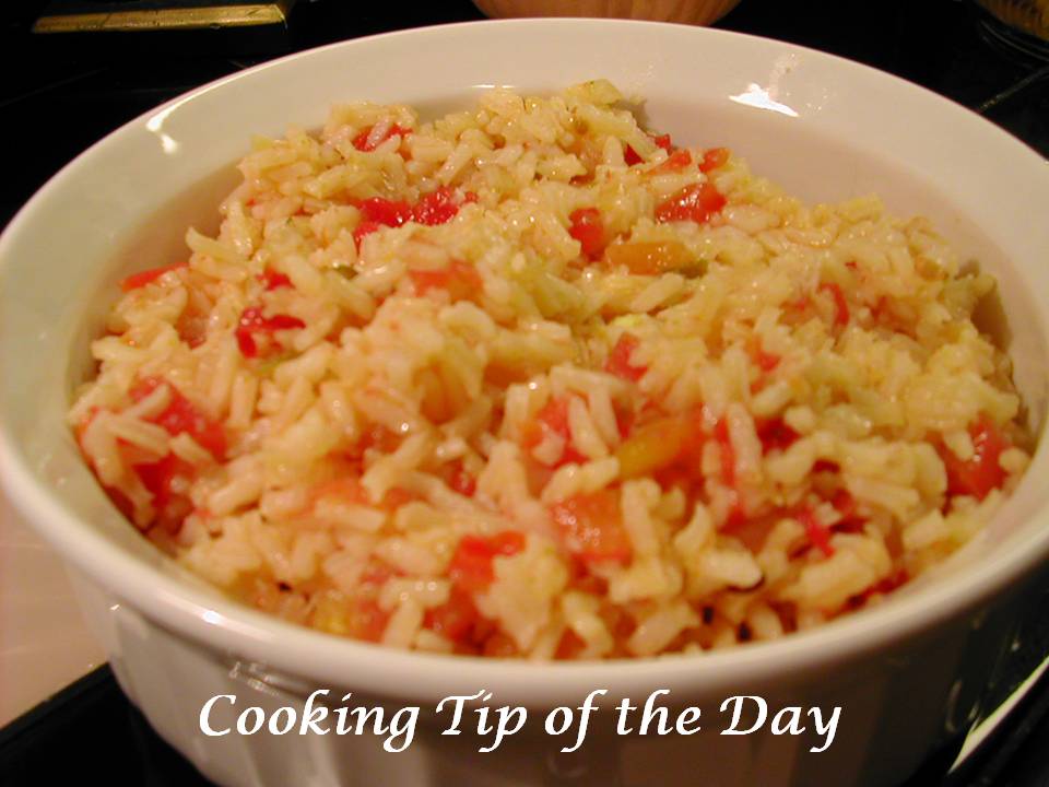 Cooking Tip of the Day: Recipe: Spanish (Mexican) Rice