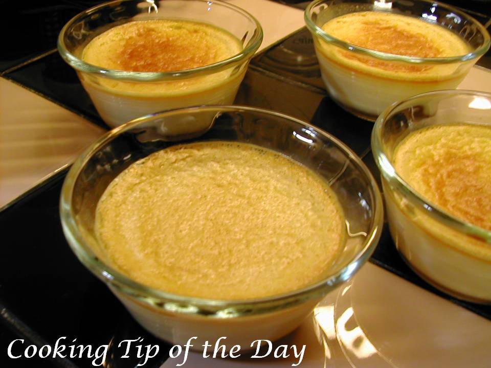 Cooking Tip of the Day: Recipe: Mini Cream Cheese Flans