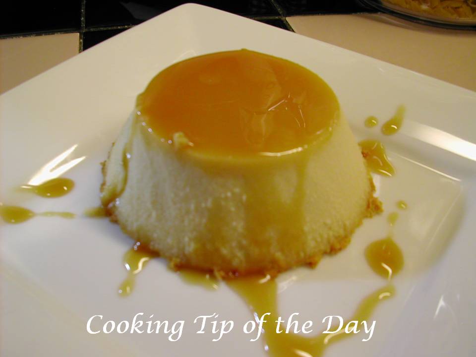Cooking Tip of the Day: Recipe: Mini Cream Cheese Flans