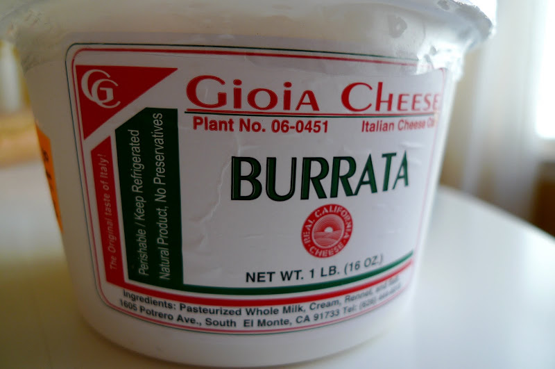 Bon Appétempt: Burrata Cheese with Nectarines, Mâche, and Hazelnuts