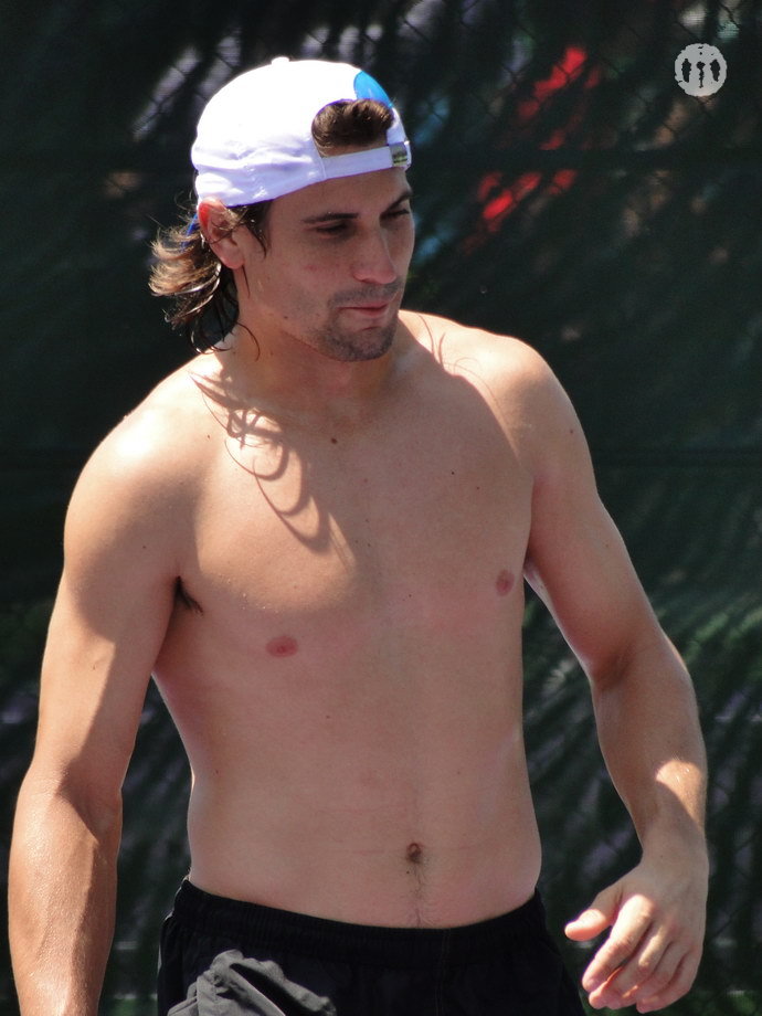 David Ferrer at Miami Open 2010 - Shirtless Men at groopii