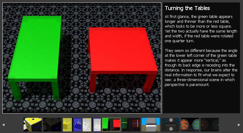 DNApes: Optical Illusions powered by our evolution in a 3D world