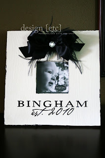 design {etc}: wedding gift frame...