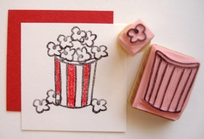 Papercut Kitchen: Weekend Feature: CupCake Tree Hand Carved Rubber Stamps