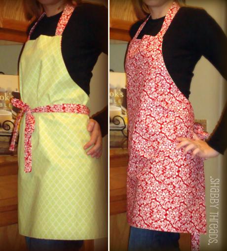 the simple things: .reversible aprons.