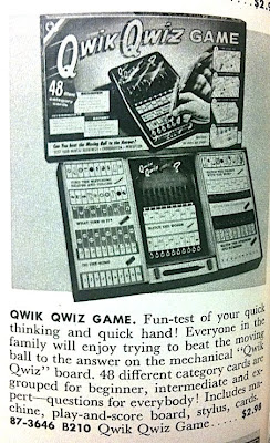 Classic Toy Museum: Qwik-Qwiz game From 1960 Toy Catalog