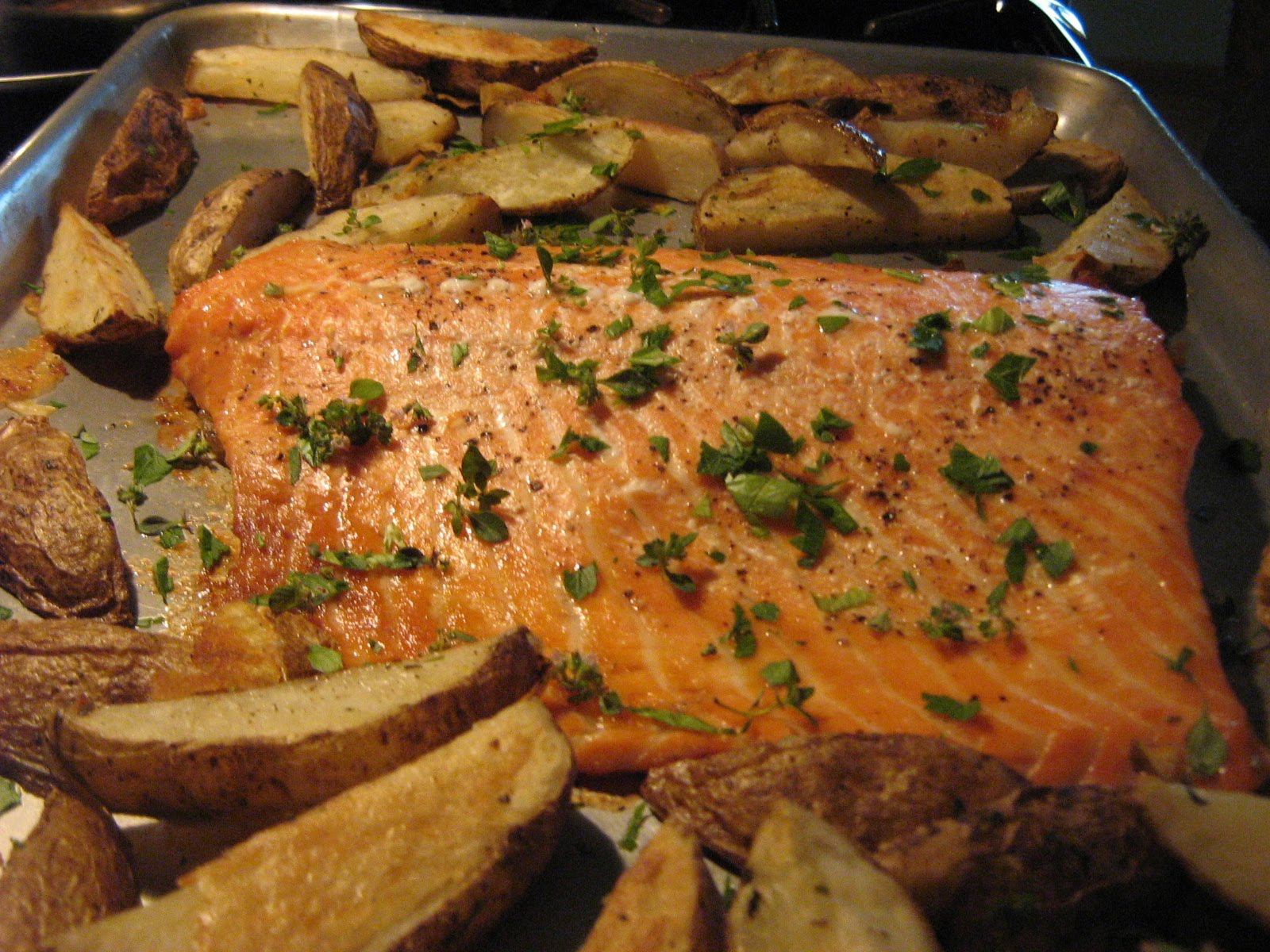 Janis Cooks: Roasted Salmon and Potatoes