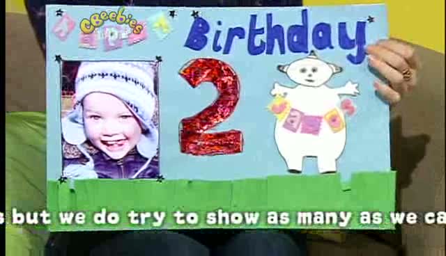 CBeebies Birthday Cards: 2010