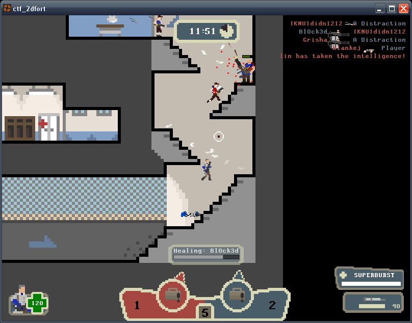 ZIMA BLOG.: ファミコン風2DなTF2「Gang Garrison 2」