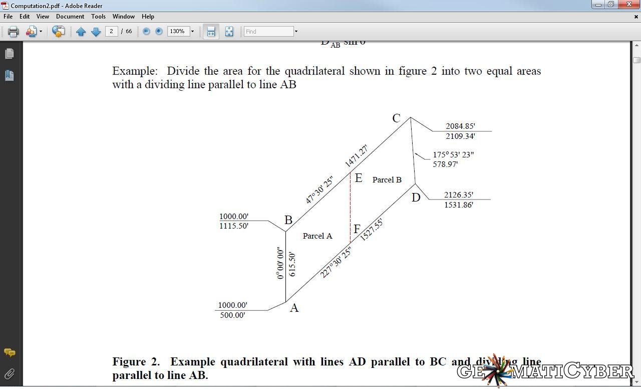 GEOMATICYBER: Basic Land Surveying Computation GEOMATICYBER: Basic Land Surveying Computation