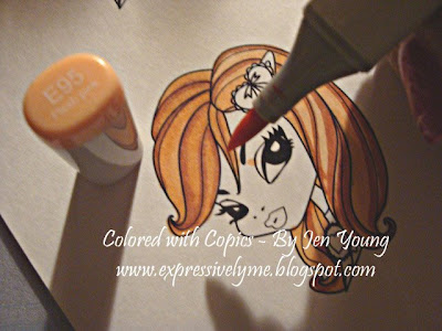 Tutorials To Share: Coloring With Copics - Pretty Head Rachel from The ...