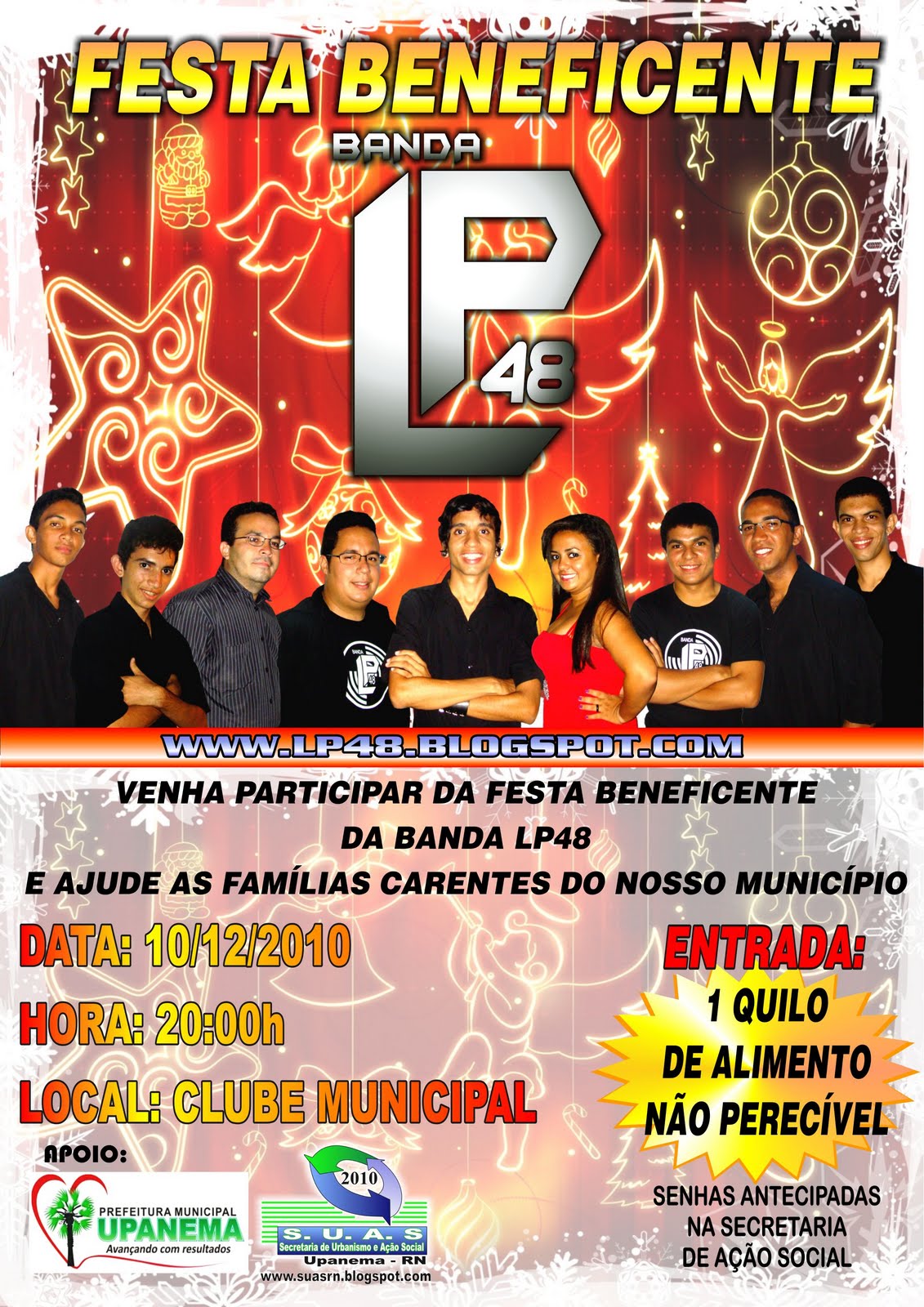 SUAS - UPANEMA/RN: FESTA BENEFICENTE