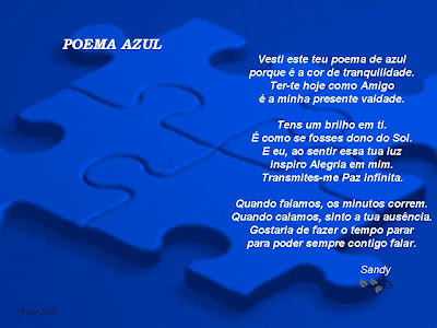 Momentos meus: Poema azul
