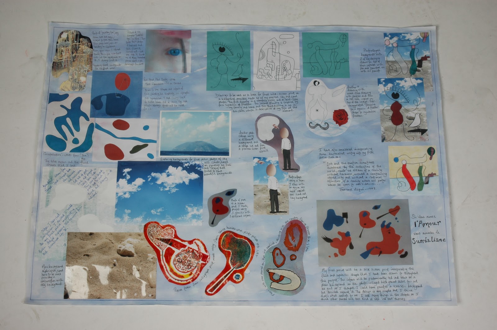 Jane Shipton's Art: Development/Design Sheet for Surrealist Project.