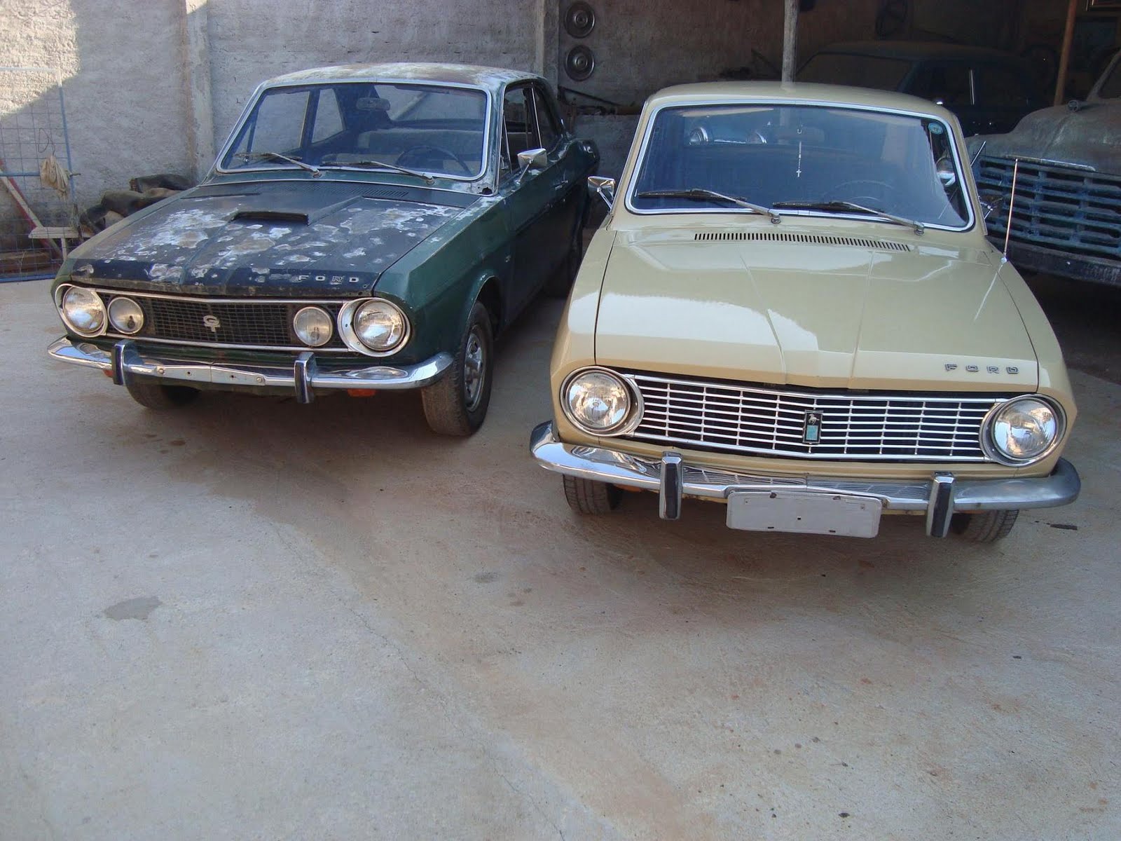 Antigos Verde Amarelo: Corcel Luxo 1971 X Corcel GT XP 1972 ...