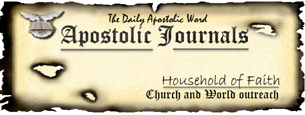 Apostolic Journals: The Jewish Feasts