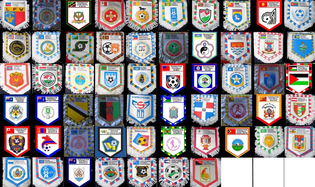 FANION PENNANT WIMPEL FOOTBALL: fanions (2) equipes nationales fifa ...