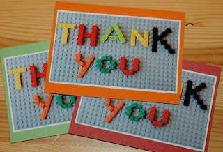 From the Fence Post: Ultimate Lego Party - Thank You Notes