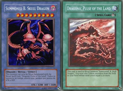 Fan Fic Cards Yu-Gi-Oh!: Summoned B. Skull Dragon e sua Ritual Spell Card