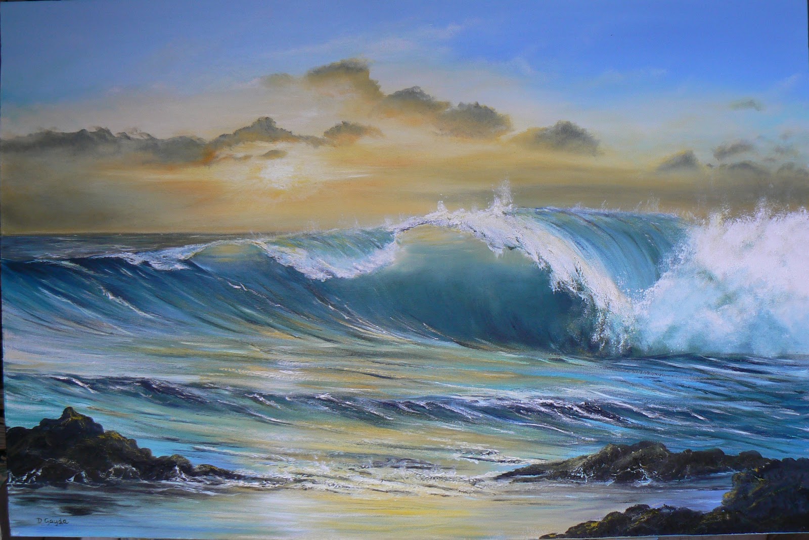 David Gayda marine, Seascape and wave painting artist: David Gayda ...