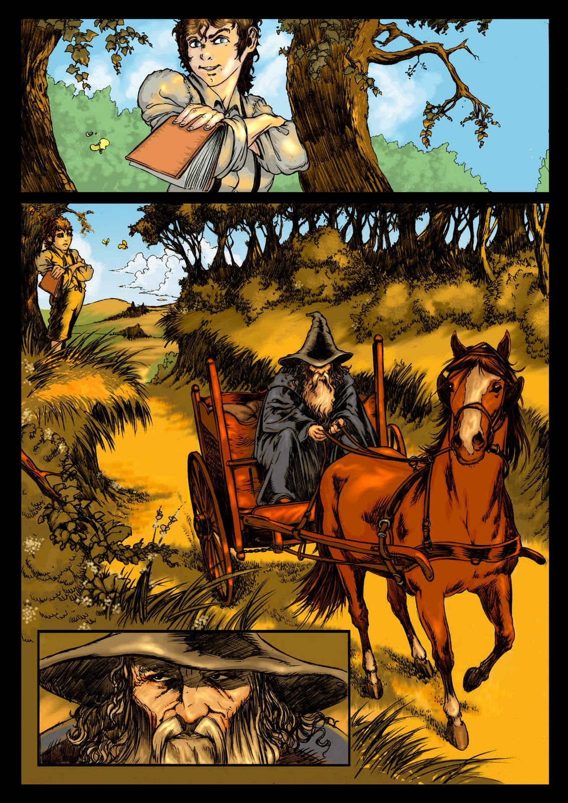 COMIC e ILUSTRACIÓN: El Señor de los Anillos pag. 3 color digital