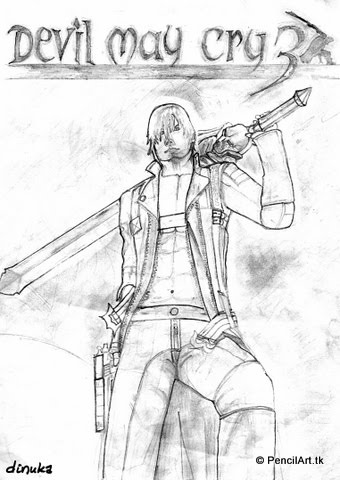 Pencil Art.tk - Pencil sketches - Vector graphics: Devil may cry 3
