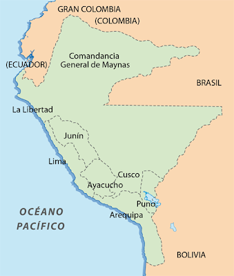 Peru Map 1821