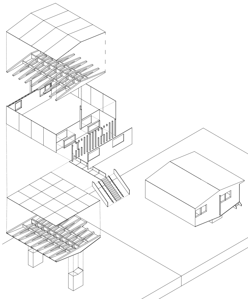 Marios lampouras-Unit 9: Plas-2-point house exploded axo