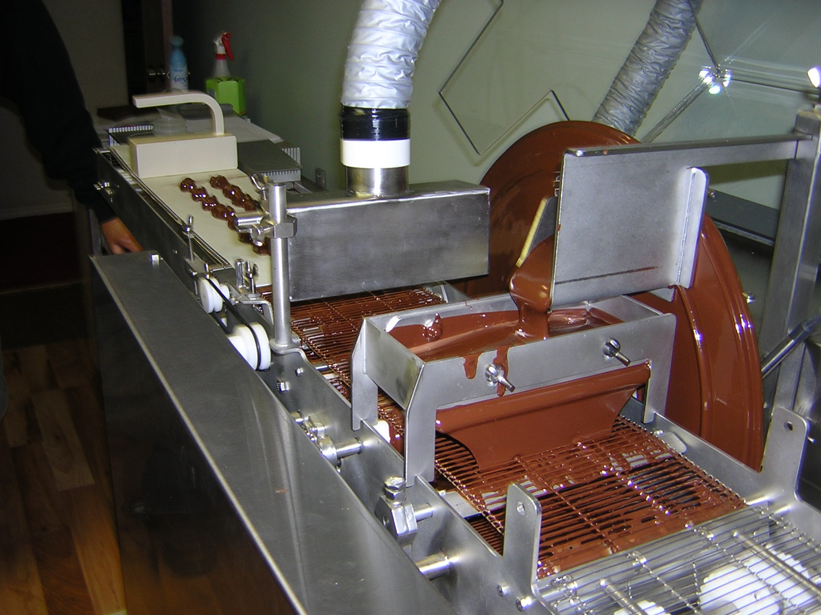 Ruth's Chocolot Artisan Chocolates: New Enrober Came Today!!