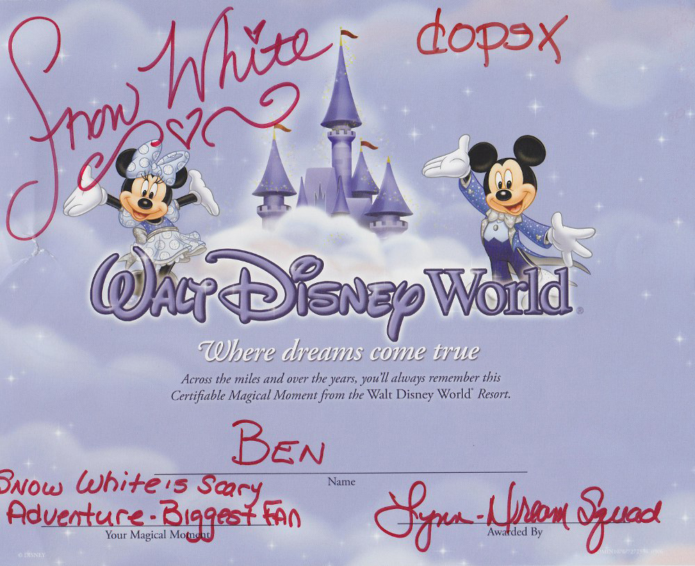 Filmic Light - Snow White Archive: The Boy Who's Experienced the Scary ...