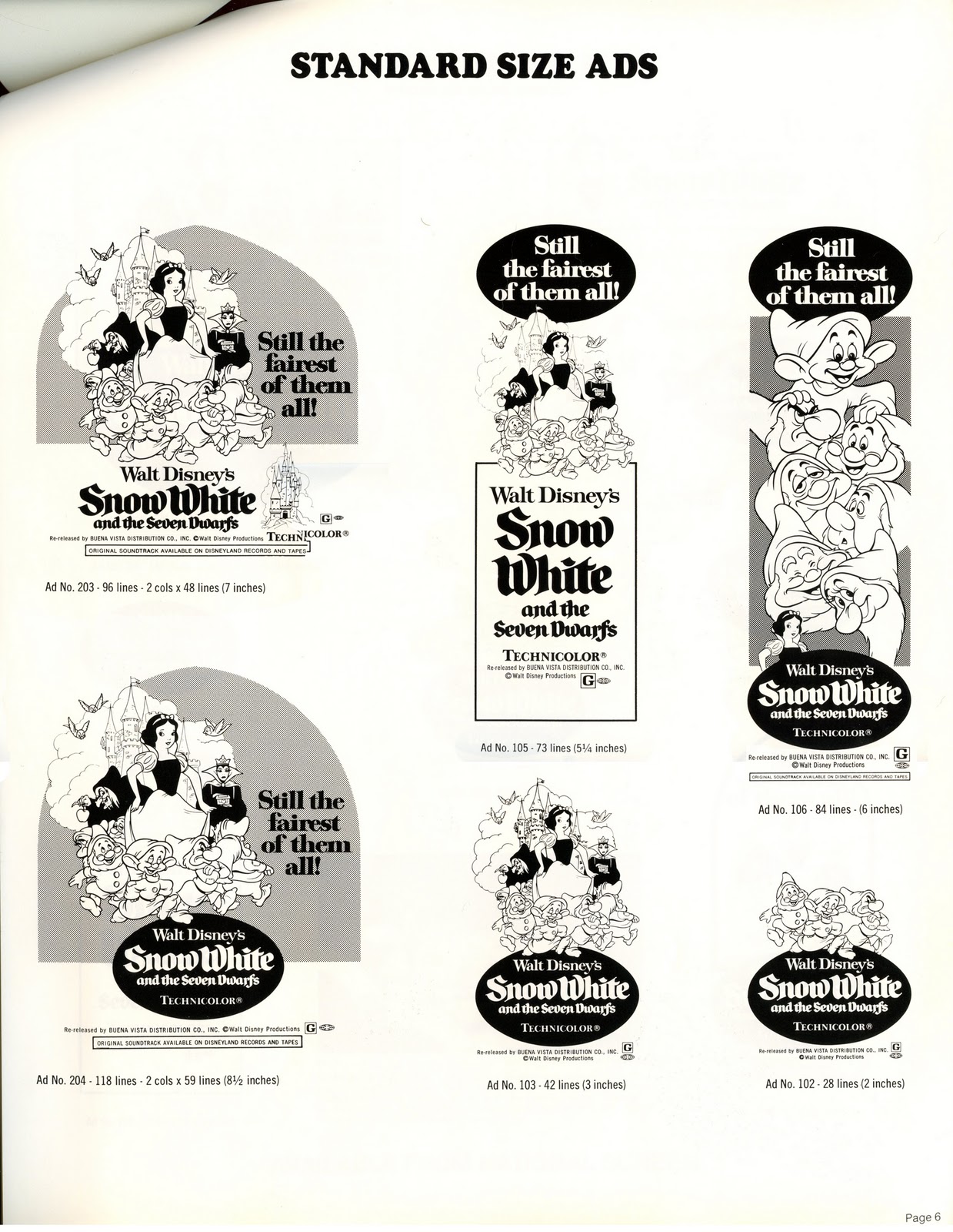 Filmic Light - Snow White Archive: Theatre Ads
