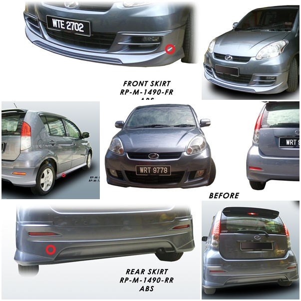 Star Level Auto Accessories: Perodua Myvi SE Sport Design Bodykit, ABS ...