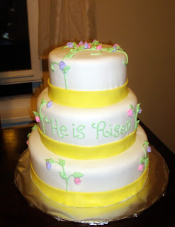 Baking for our Adoption!: He is Risen cake!