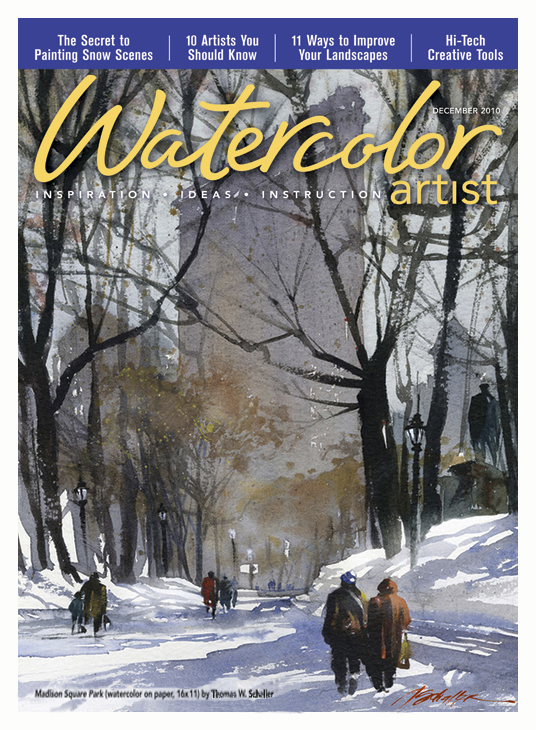 Thomas W Schaller: Cover Image," Watercolor Artist Magazine" December 2010