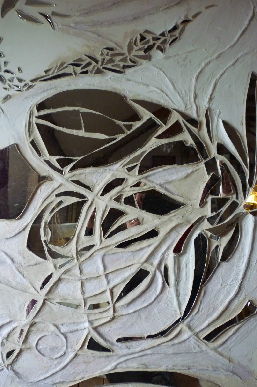 The Turret Process: sharp collage and bas-relief in progress