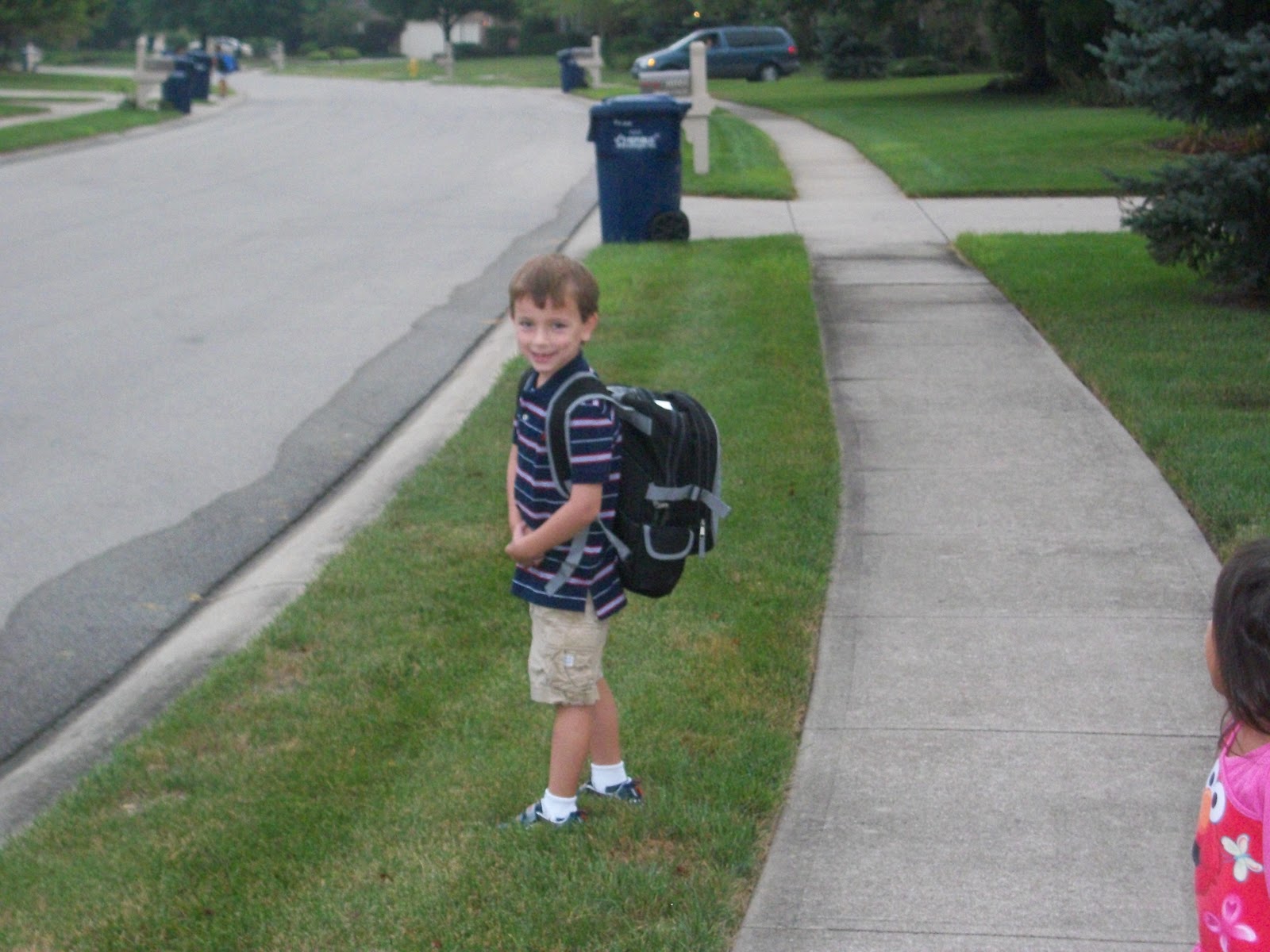 The Walkers: Alex's First Day of First Grade & Riding a School Bus