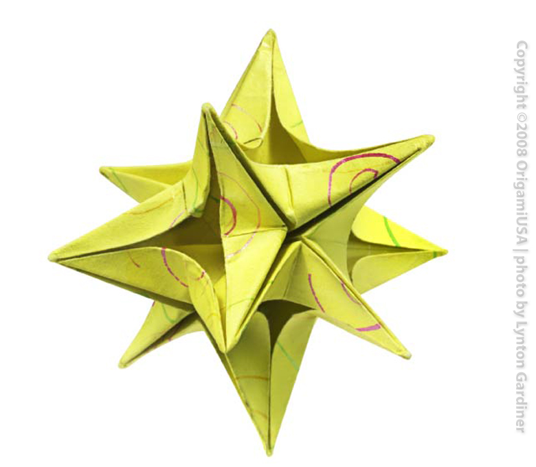 O QUE É MEU É NOSSO: Origami - Estrela Ômega ( Omega Star ) - John Montroll