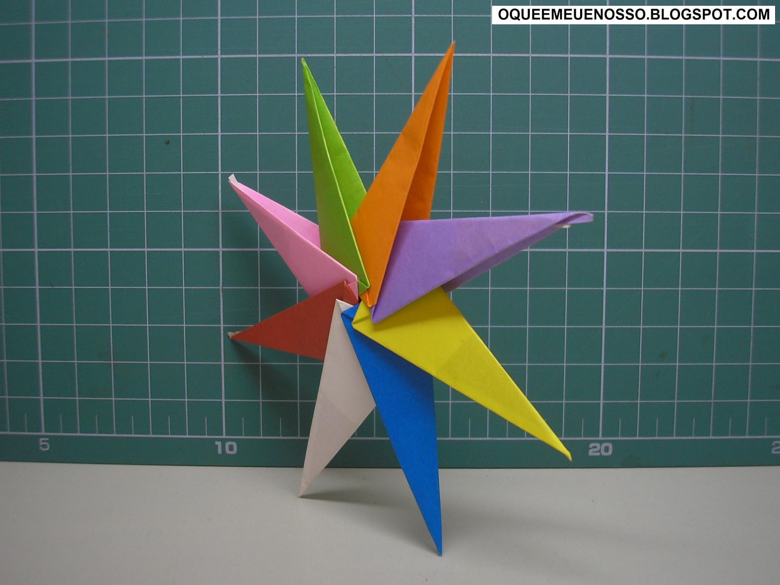 O QUE É MEU É NOSSO: Origami - Estrela de Oito Pontas (Eight Sided Star ...