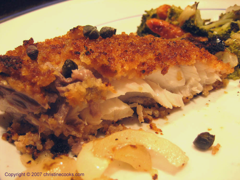 Christine Cooks: Pan Seared, Oven Roasted Freshwater Bass with Meyer ...