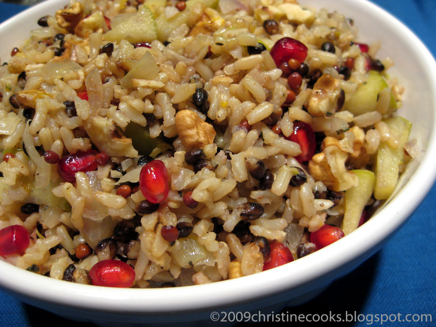 Christine Cooks: Christine's Recipe For Brown Rice Medley Pilaf With ...