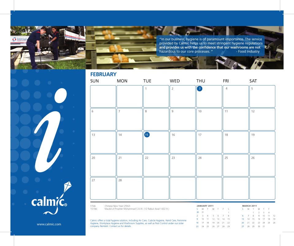 Brand Ambassador Agency: Calmic Calender 2011