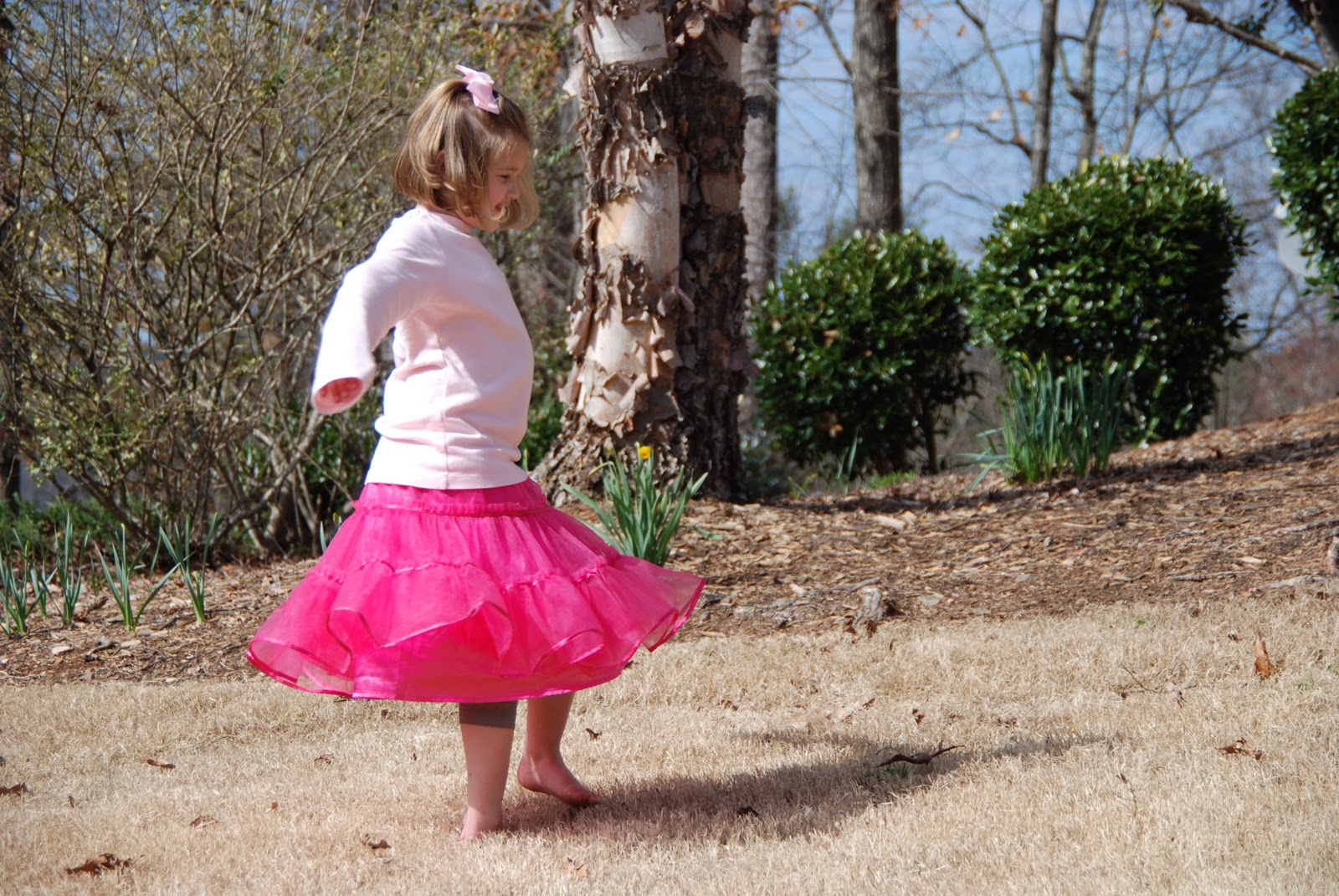 Ella Dancing Barefoot In The Spring