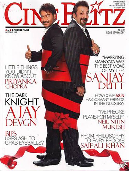 Sanjay Dutt and Ajay Devgan Cineblitz Magazine hot Photoshoot Pictures ...