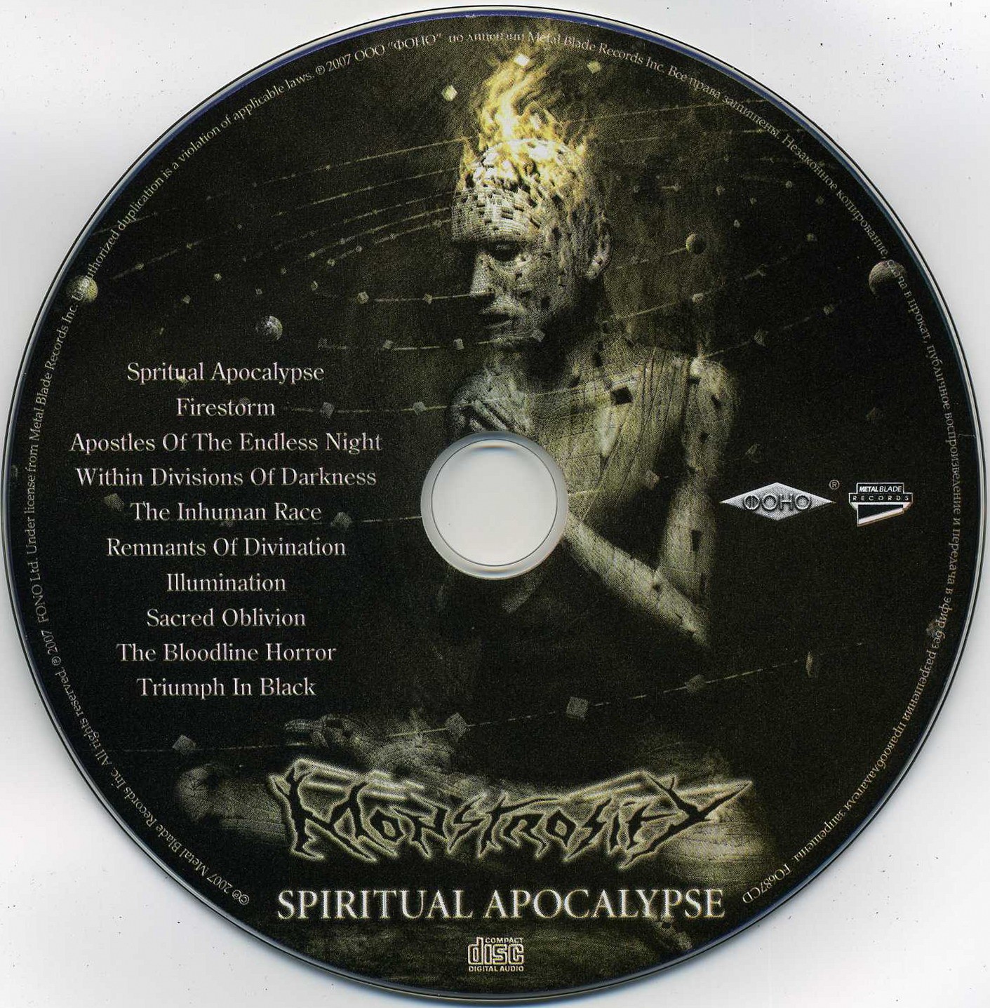 SONIDOSZERO -- METAL FREE MP3: Monstrosity - Spiritual Apocalypse (2007)